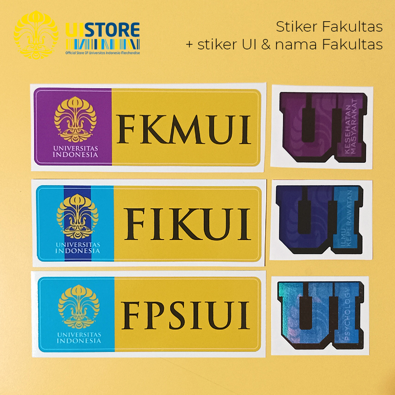 Jual UI STORE | Sticker Vinyl Fakultas UI | Official Merchandise Of ...