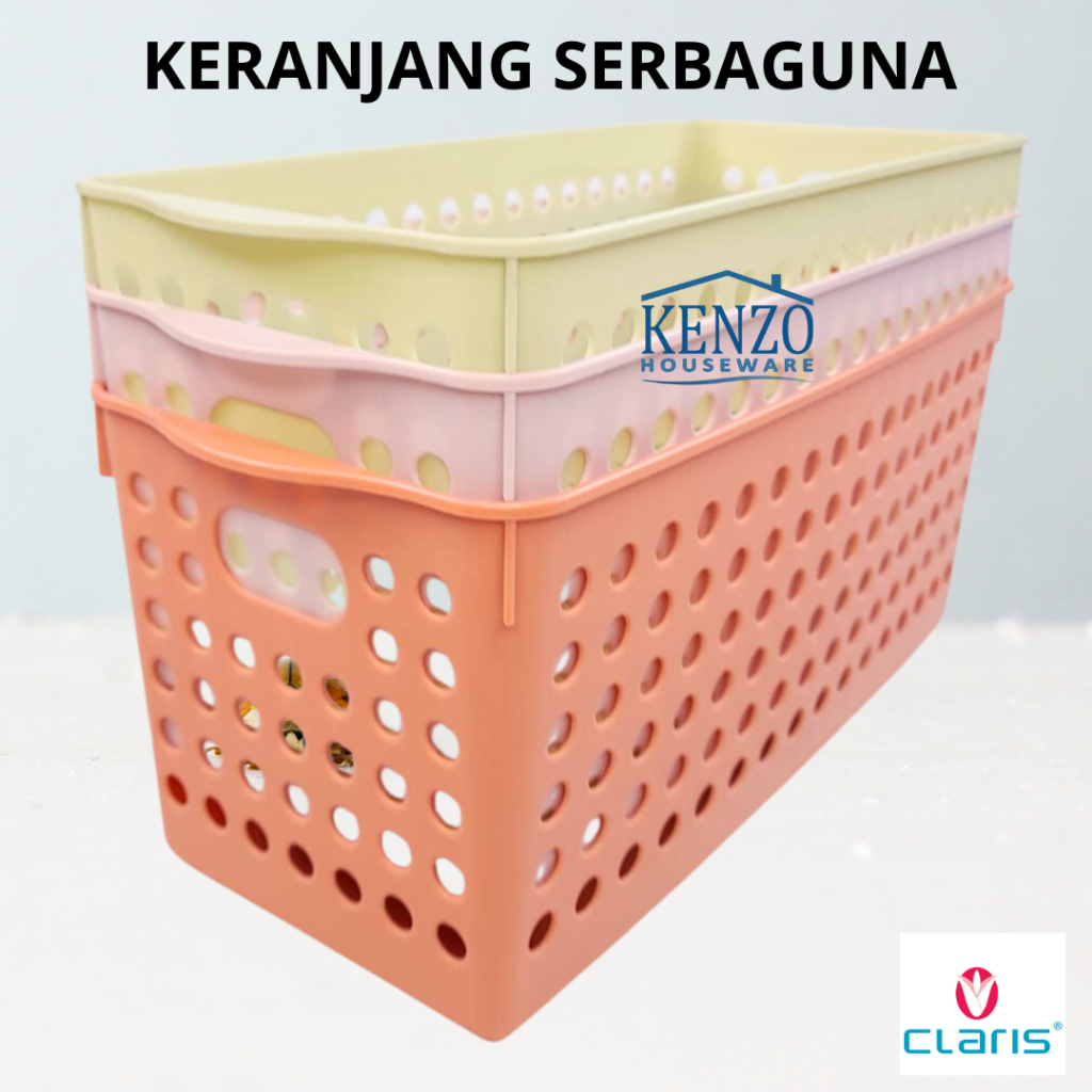 Jual Keranjang Plastik Serbaguna Tempat Wadah Surat Storage Box CLARIS ...
