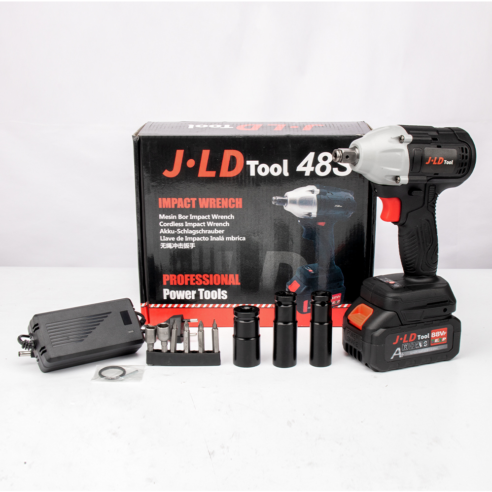 Jual JLD 88VF Brushless Mesin bor Impact baterai 13MM Cordless Impact wrench Impact jld JV88 ...