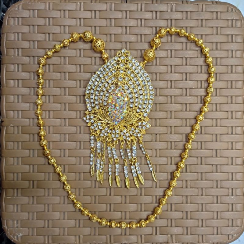 Jual 10 BENTUK BROS KALUNG KOLARA PESTA WARNA GOLD EMAS PUTIH HITAM ...
