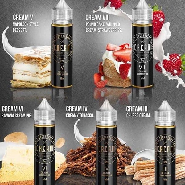 Jual EJM CREAM 4 5 6 8 LIQUID 60ML 3MG 6MG 9MG FREEBASE IV V VI VIII ...