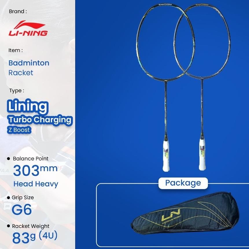 Jual RAKET BADMINTON / BULUTANGKIS LI NING TURBO CHARGING Z BOOST ...