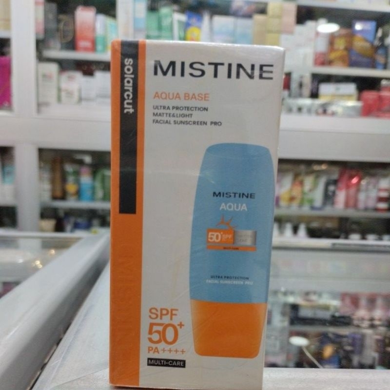Jual SUNSCREEN MISTINE, ,aqua base SPF 50 ,40ml,, Prodact of THAIILAND | Shopee Indonesia