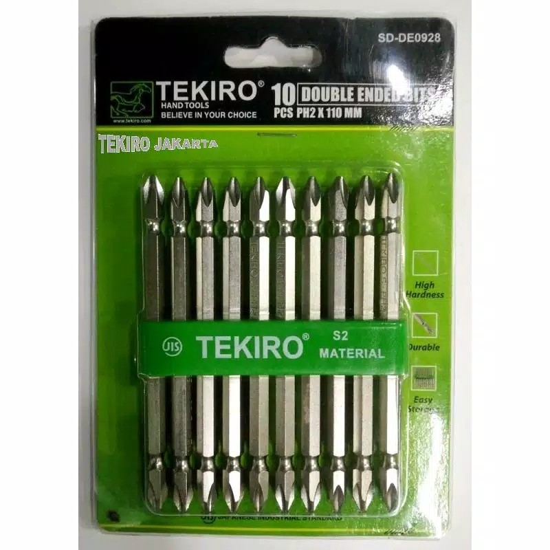 Jual TEKIRO MATA OBENG ANGIN SET 10 PCS PH 2 X 110 SD-DE0928 Tekiro ...