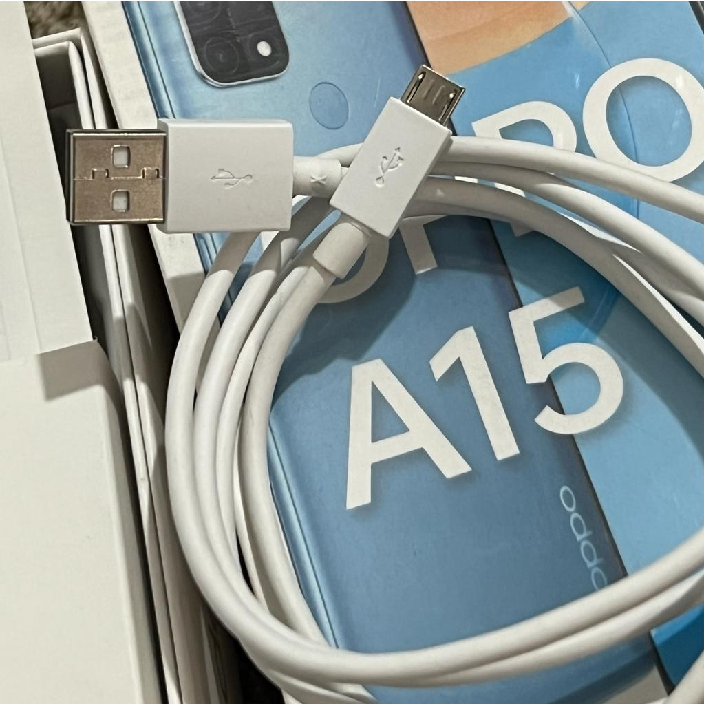 Jual KABEL DATA OPPO A15 ORIGINAL MIKRO JAMINAN 100% ORIGINAL SUPPORT ...