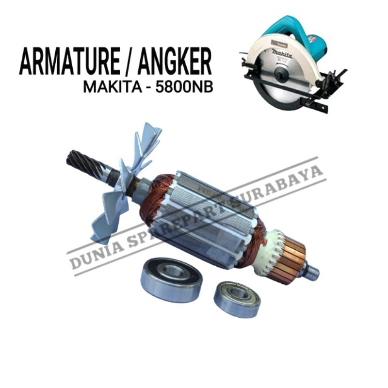 Jual Sparepart Makita 5800 NB Armature Circular Saw Makita 5800NB ...