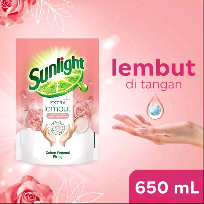 Jual Sunlight Extra Lembut Rhamno Moisturizer 650ml | Shopee Indonesia