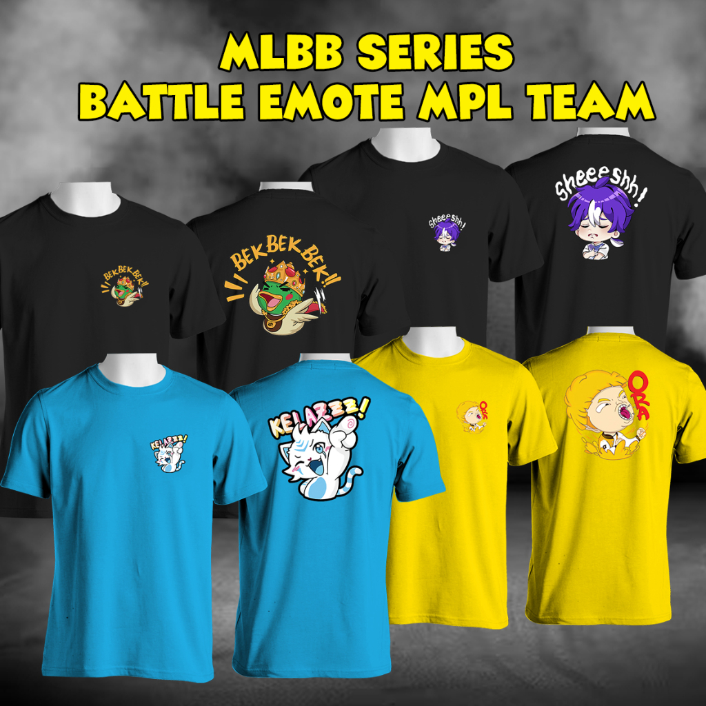 Jual Kaos MLBB SERIES ( Battle Emote MPL Team ) | Shopee Indonesia