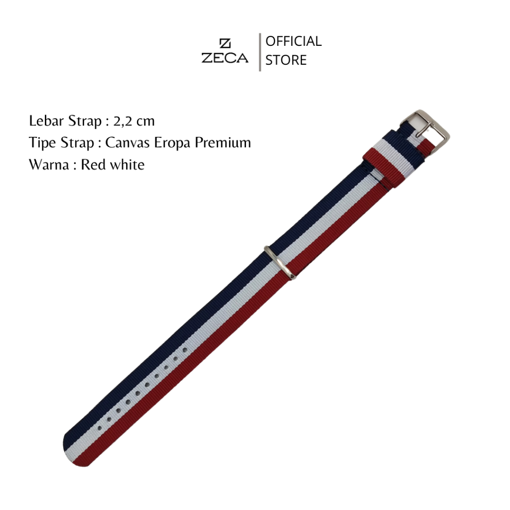 Jual Strap Tali Jam Tangan (2cm) Tali Canvas Eropa Premium Kualitas AC ...