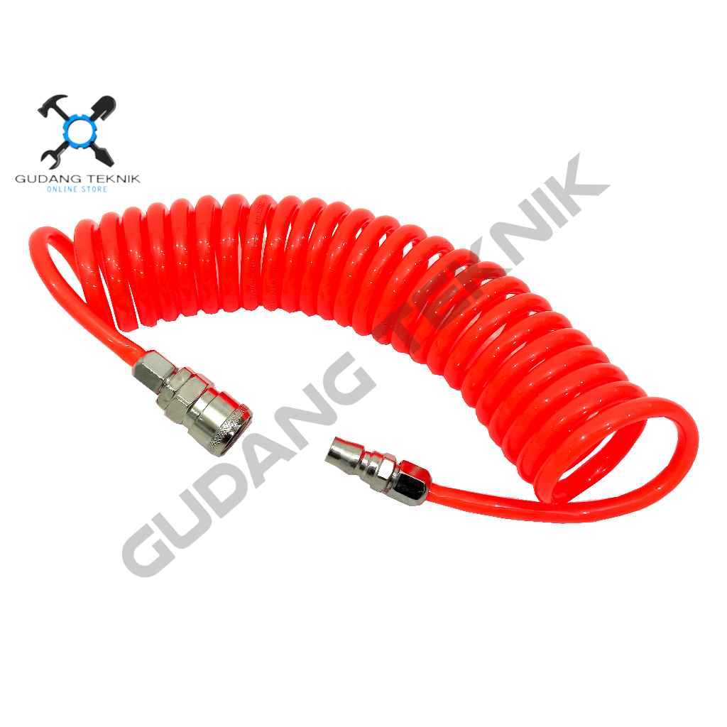 Jual (XENON) Selang Angin Spiral PE 8x5mm 4M 6M 9M 12M 15M XENON ...