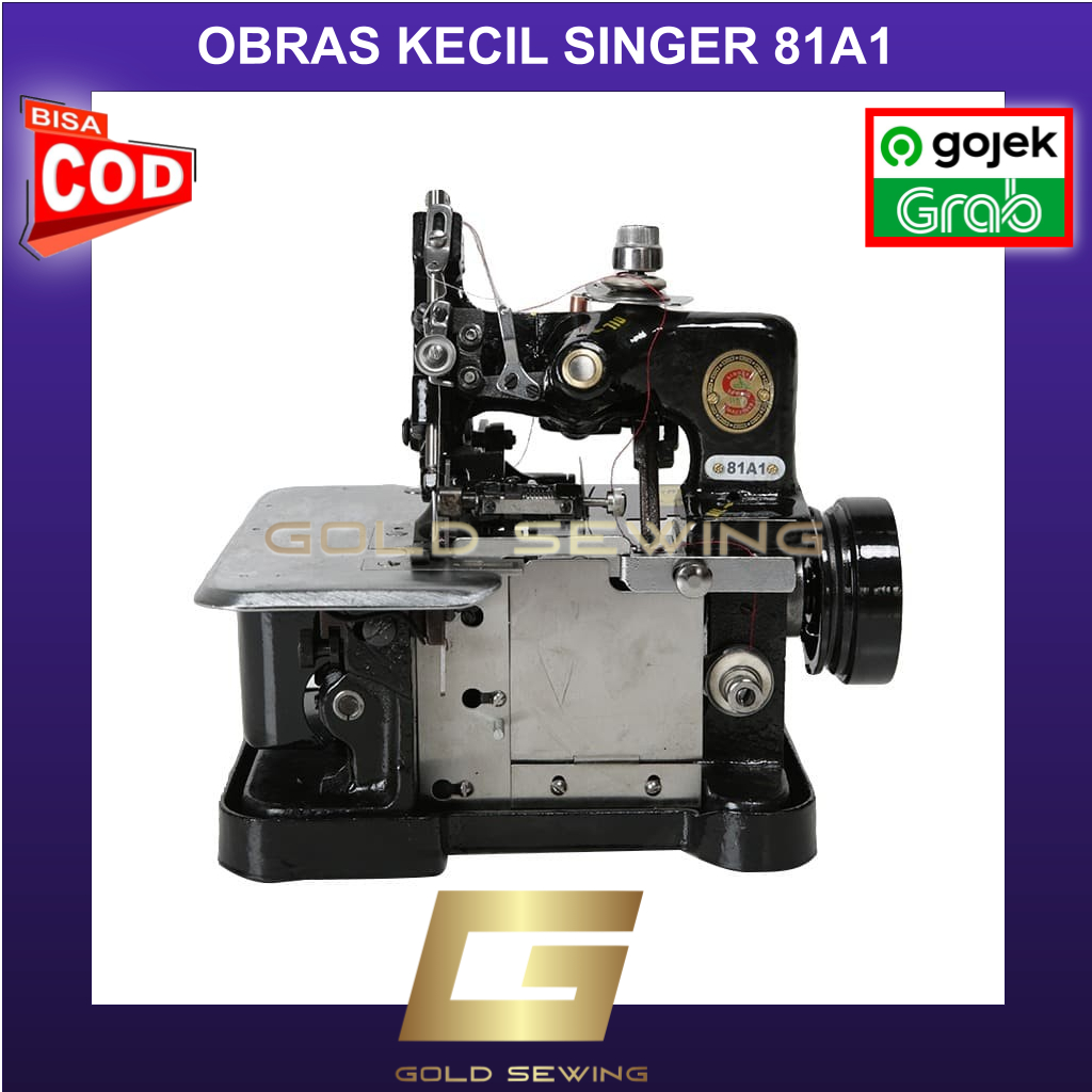 Jual Mesin Jahit Obras 3 Benang SINGER 81A1 Tradisional FULL SET ORI ...