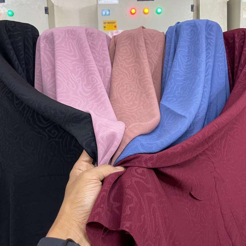 Jual kain Flowy Lux snow sheer embos/doble yoryu embos/cradenza embos ...