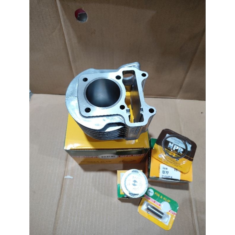 Jual Blok Block Boring Seher Cylinder Komplit Set Piston Kit Honda Beat Pop Street Scoopy Vario ...