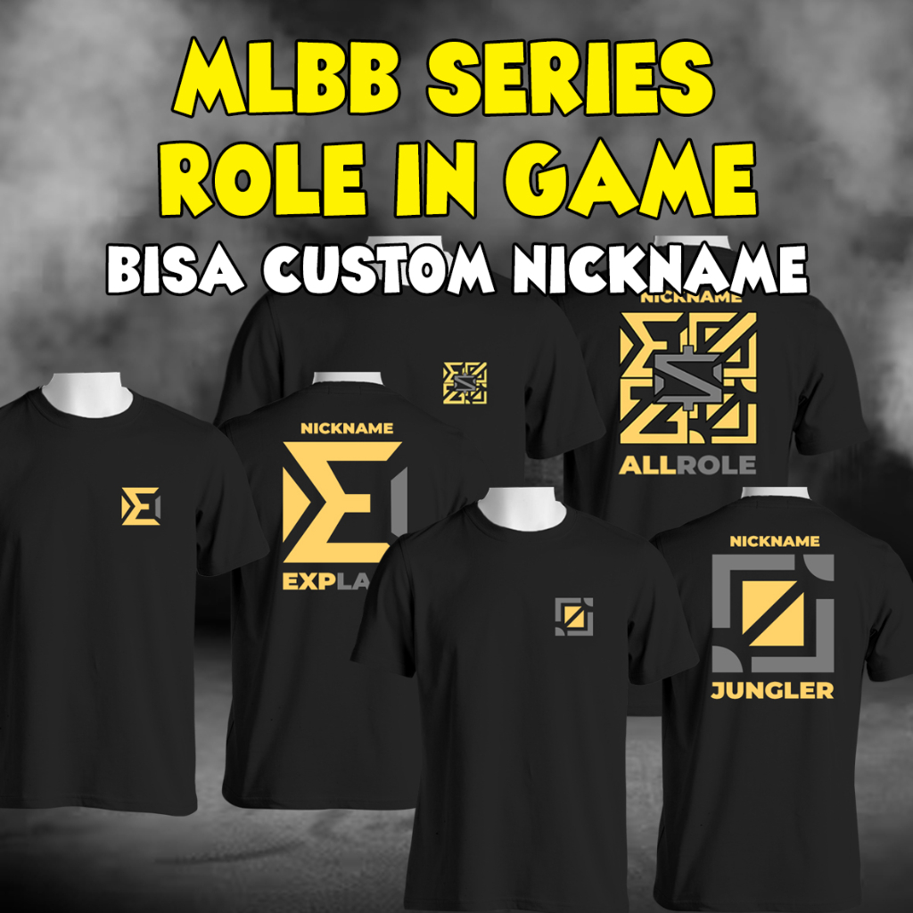 Jual Paket Kaos MLBB SERIES ROLE IN GAME ( 5 Lane Utama ) | Shopee ...