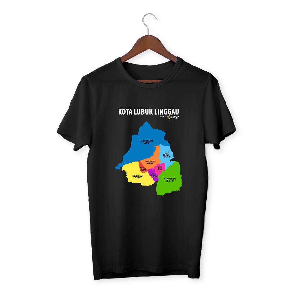 Jual Kaos Peta Kota Lubuk Linggau, Sumatera Selatan - Tshirt Map by ...