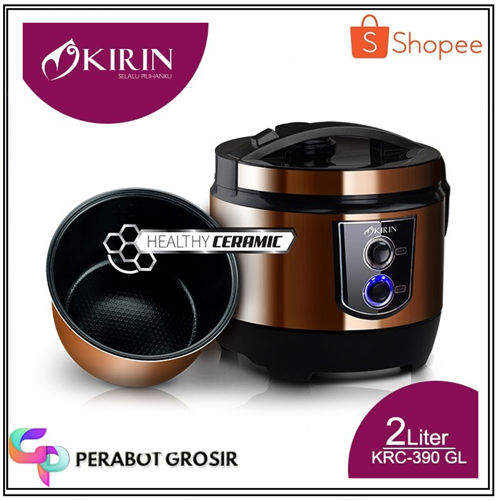 Jual KIRIN KRC 390 Rice Cooker 3in1 Kapsitas 2 Liter PANCI KERAMIK | Shopee Indonesia