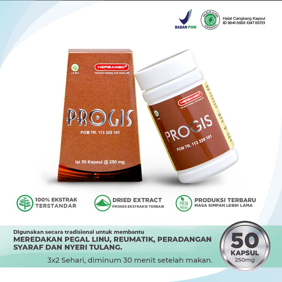Jual Herbamed PROGIS, Obat herbal alami untuk gangguan syaraf,otot dan ...
