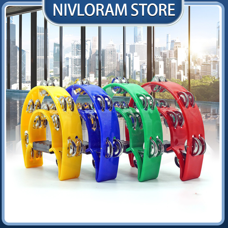 Jual Alat Musik Tamborin Tambourine Double Ring Kecrekan Tambourine ...