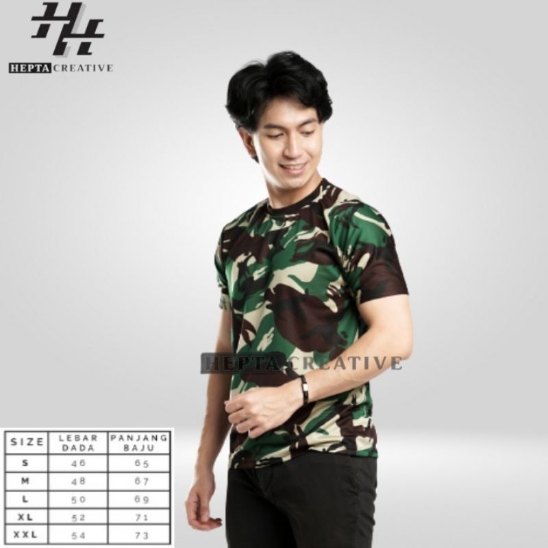 Jual HEPTA CREATIVE KAOS LORENG MALVINAS LENGAN PENDEK ARMY TNI TERBAIK M L XL XXL | Shopee ...