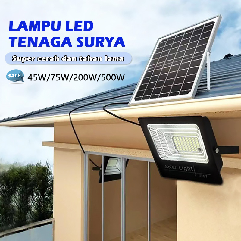 Jual Nanly lampu solar panel tahan 24 jam Lampu Taman outdoor 45w/75w ...