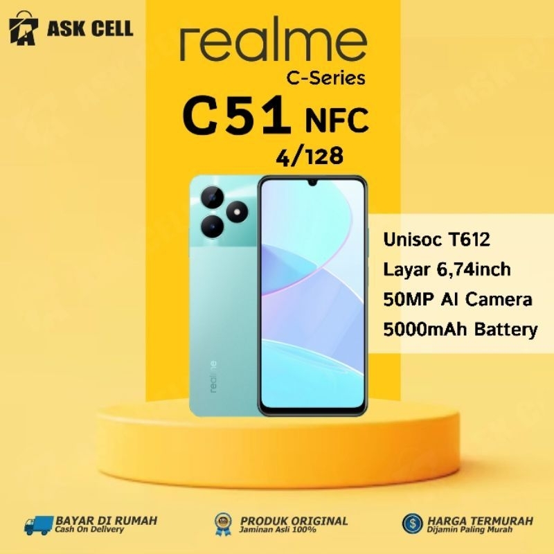 Jual Realme C51 4/128GB New 50MP Camera Garansi Resmi | Shopee Indonesia