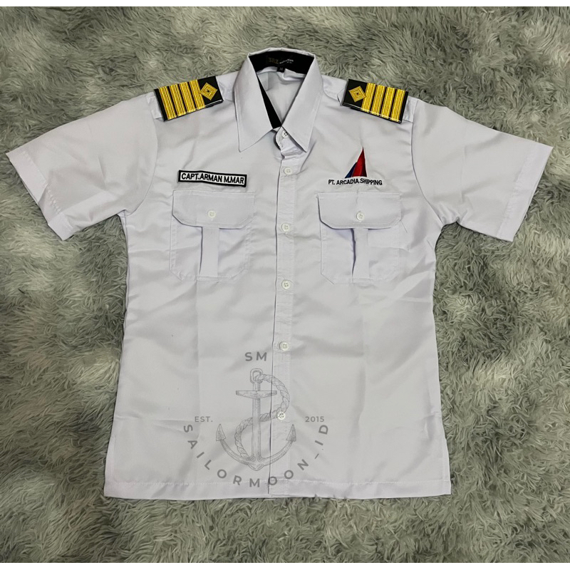 Jual CUSTOM BORDIR KEMEJA PELAUT CUSTOM BORDIR KEMEJA PDH PELAUT KEMEJA ...