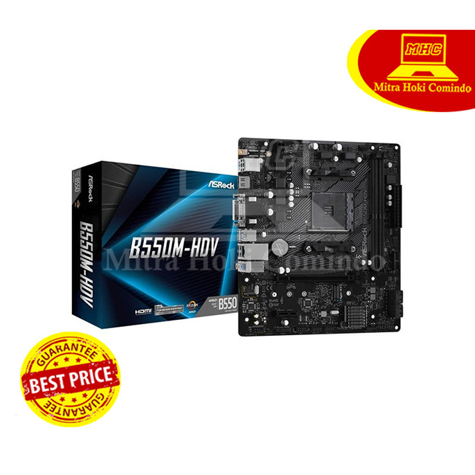 Jual MAINBOARD / MOTHERBOARD ASROCK B550M-HDV - AM4 | Shopee Indonesia