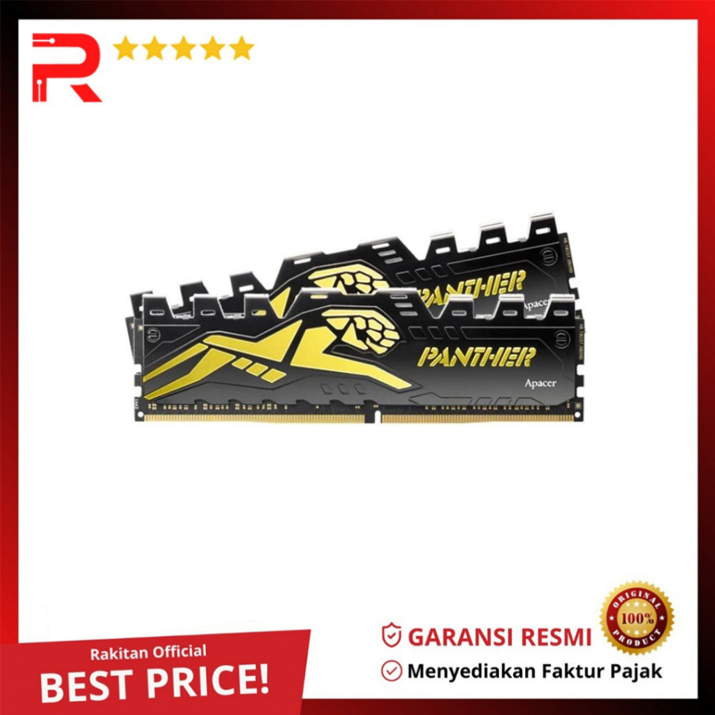 Jual Apacer DDR4 Panther Golden 32GB (2x16GB) PC25600 3200Mhz | Shopee ...
