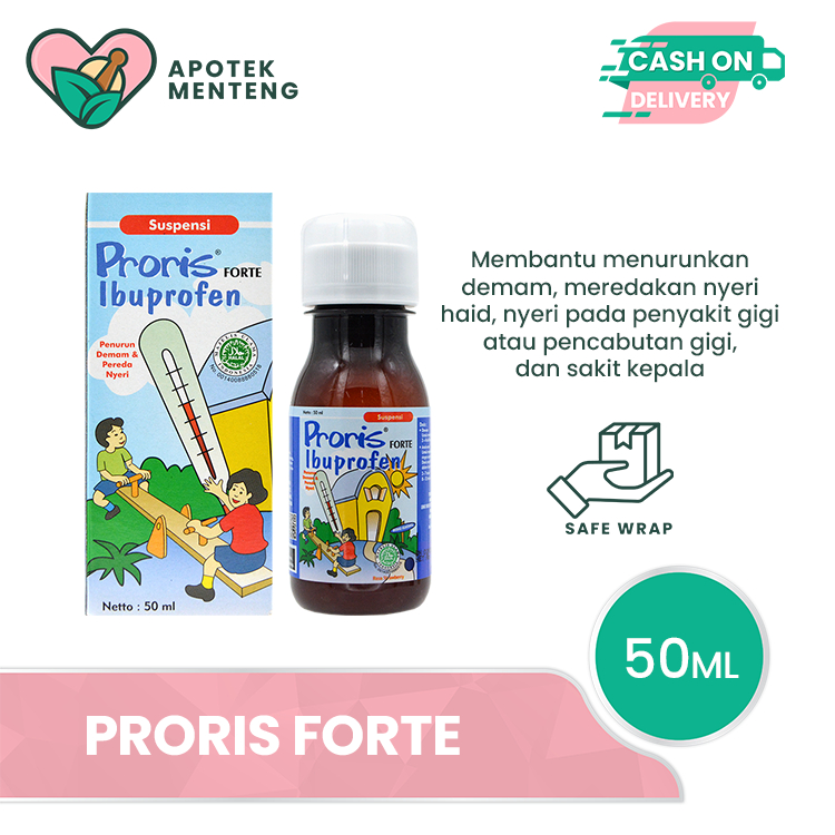 Jual Proris Forte Suspensi 50 mL - Penurun Demam dan Pereda Nyeri ...