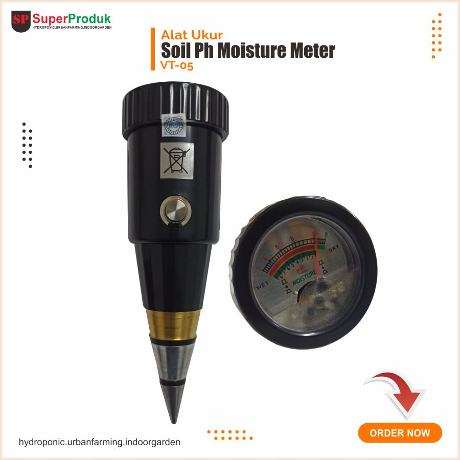Jual soil ph moisture meter vt 05 ph meter tanah | Shopee Indonesia