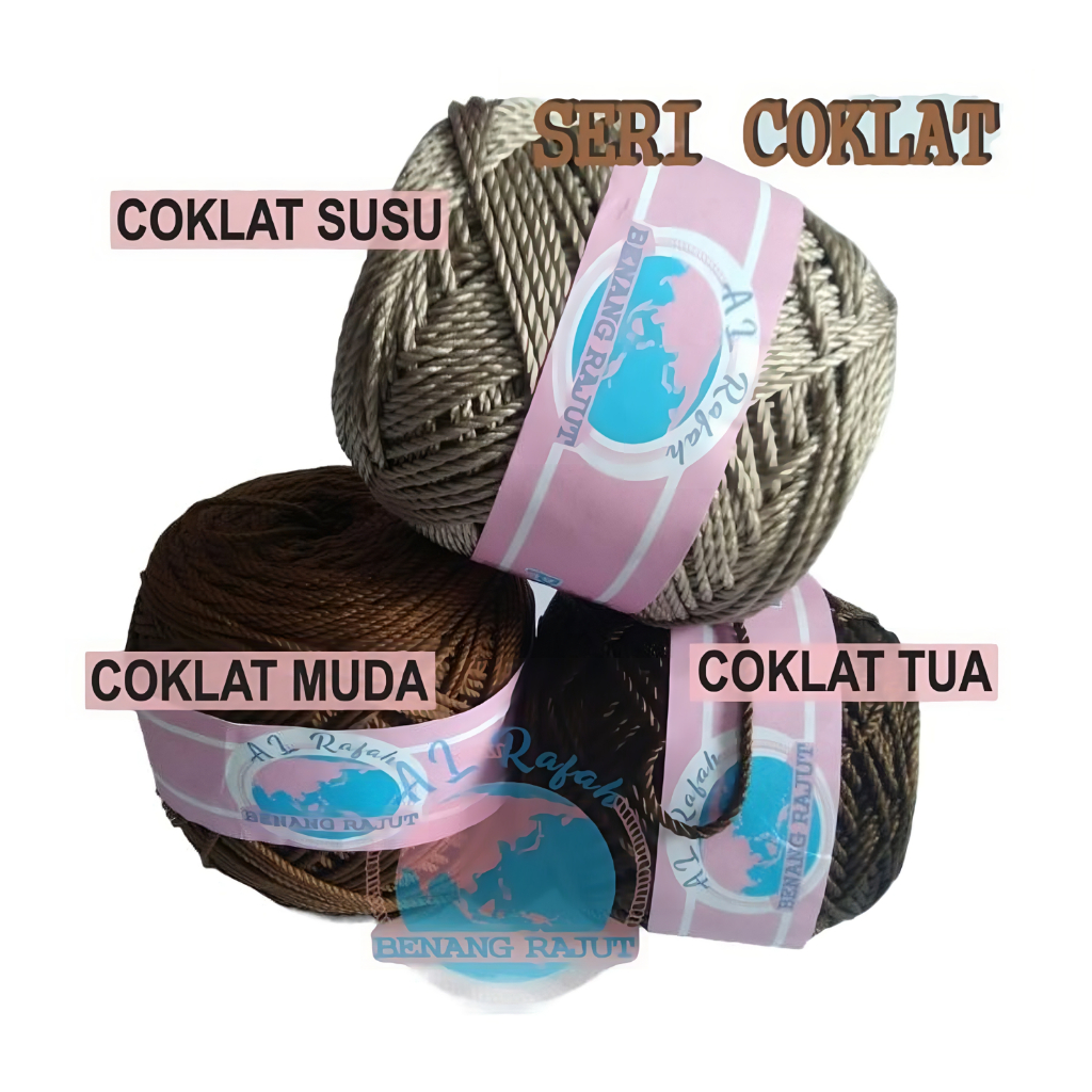Jual BENANG RAJUT SERI COKLAT (PILIH WARNA) | Shopee Indonesia