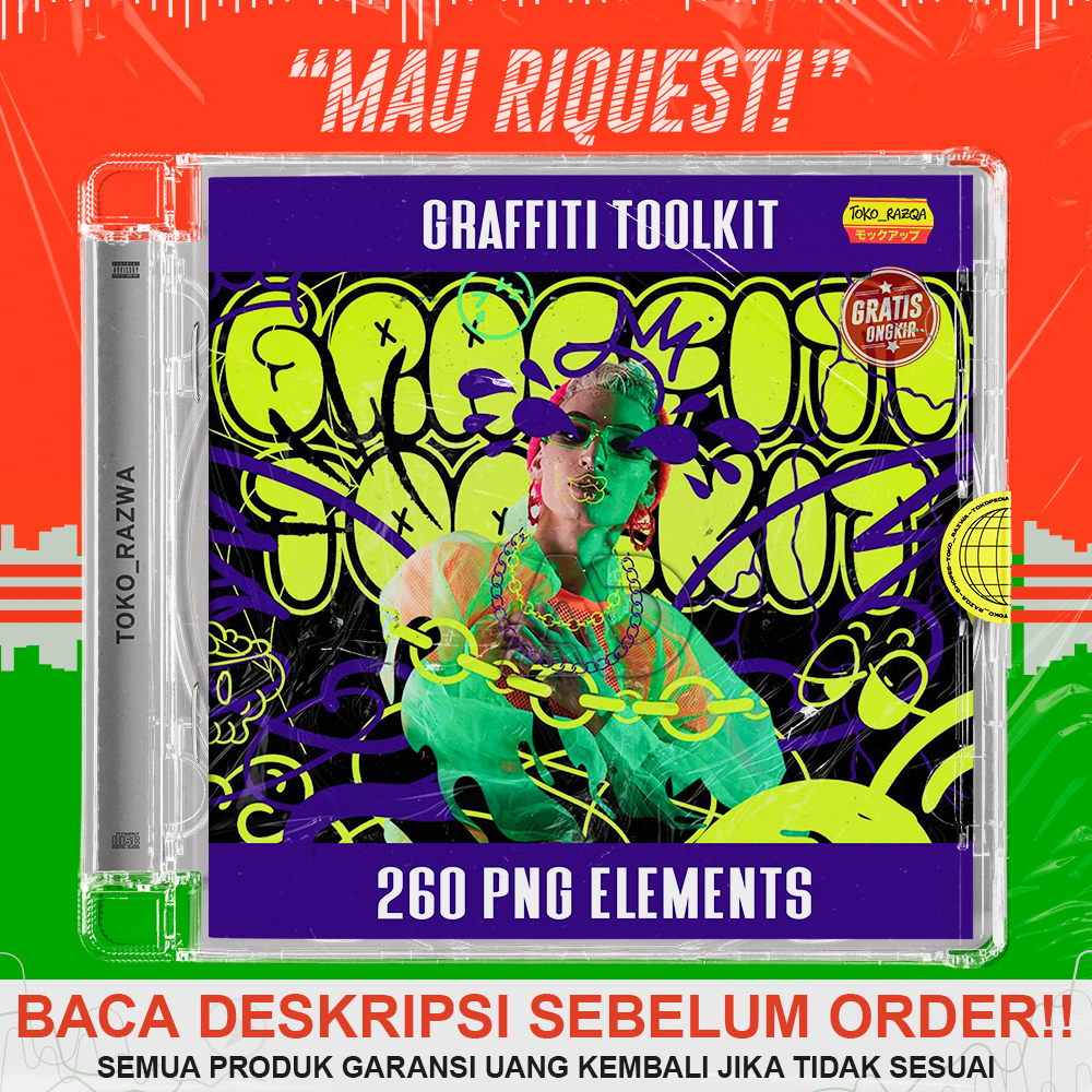 Jual 260 PNG Elements - Graffiti Toolkit - 250823 | Shopee Indonesia