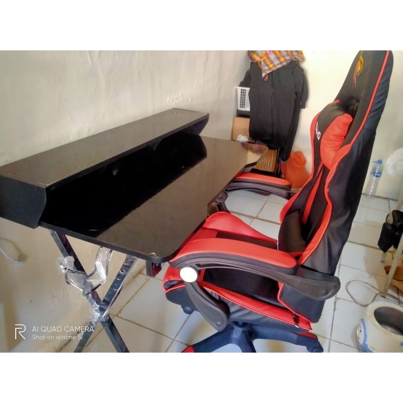 Jual Paket Meja Gaming Meja Minimalis Kursi Gaming Kursi Game | Shopee ...