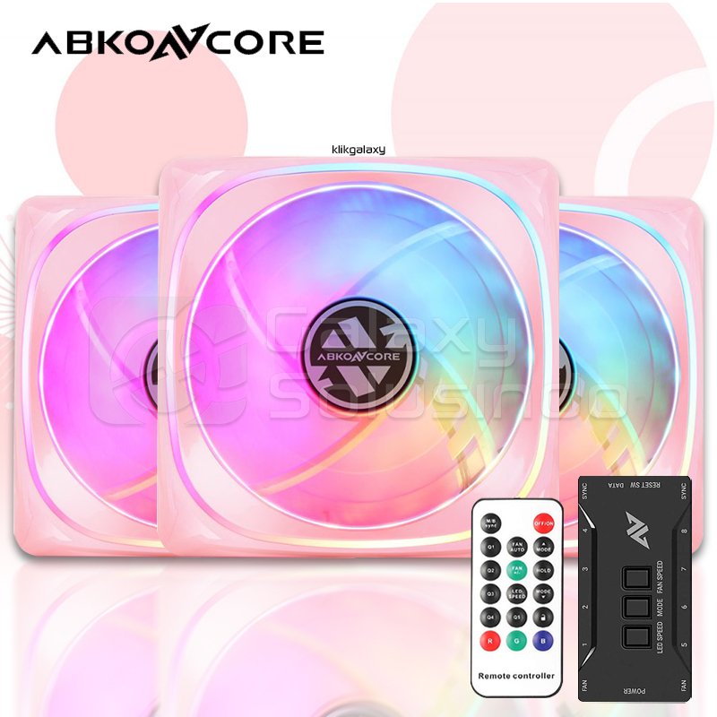 Jual ABKONCORE CY120 Pink ARGB SPECTRUM SYNC 3in1 Fan Case - Merah Muda | Shopee Indonesia