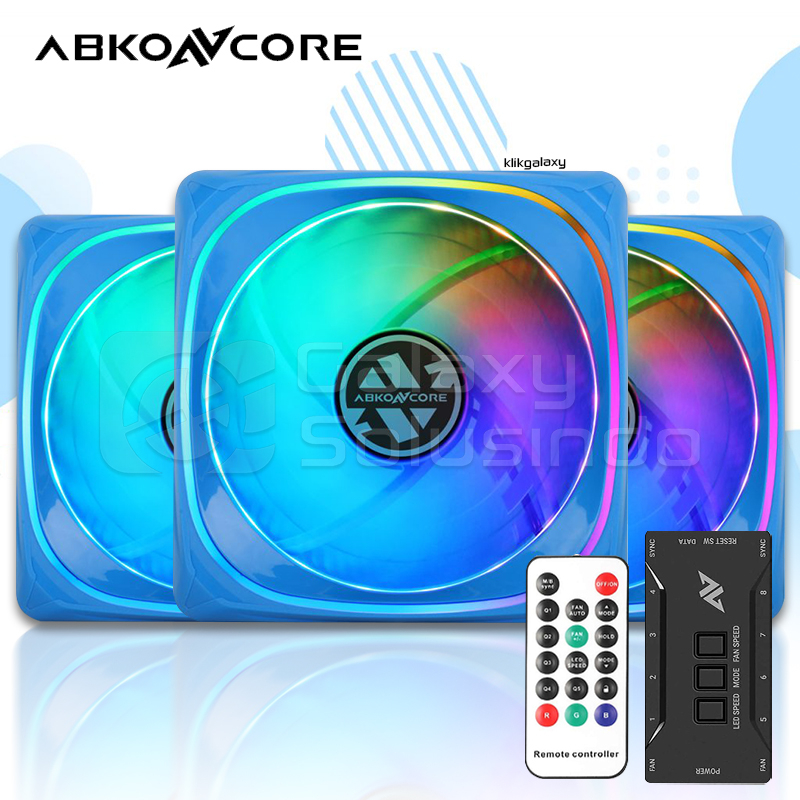 Jual ABKONCORE CY120 Blue ARGB SPECTRUM SYNC 3in1 Fan Case | Shopee Indonesia
