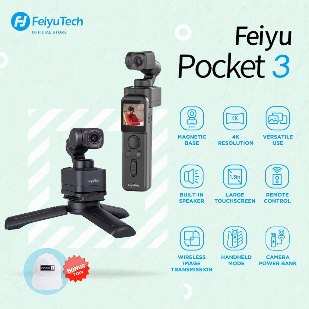 Jual Feiyu Pocket 3 Cordless Detachable Gimbal Camera | Shopee Indonesia