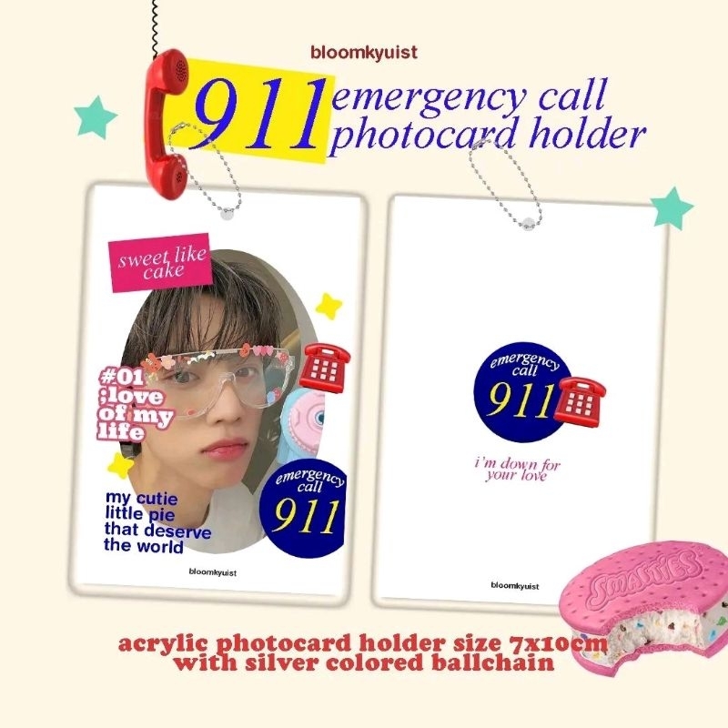 Jual Emergency 911 Photocard Holder by Bloomkyuist | Shopee Indonesia