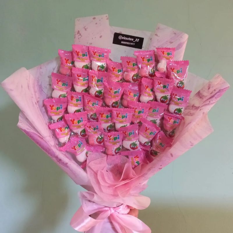 Jual Buket Murah Buket Permen YUPI DINO BEST SELLER Buket (LOVE ...