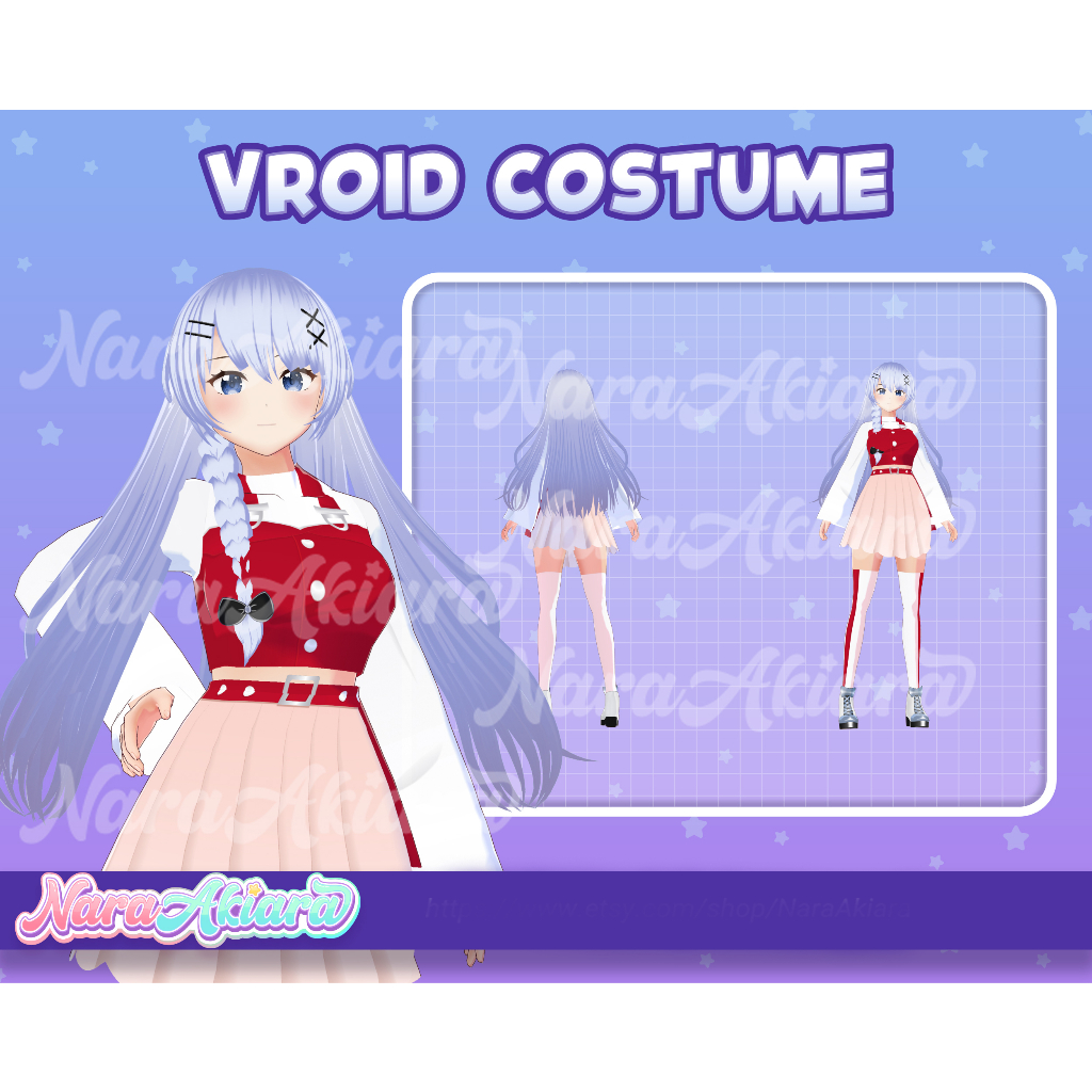 Jual Berkarakter dengan Koleksi Kostum Vroid untuk Streaming, Vroid ...