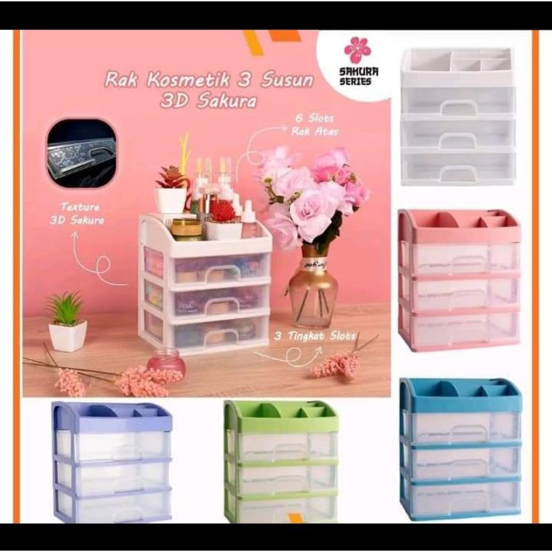 Jual LACI KOSMETIK 3 SUSUN TRI J | Shopee Indonesia
