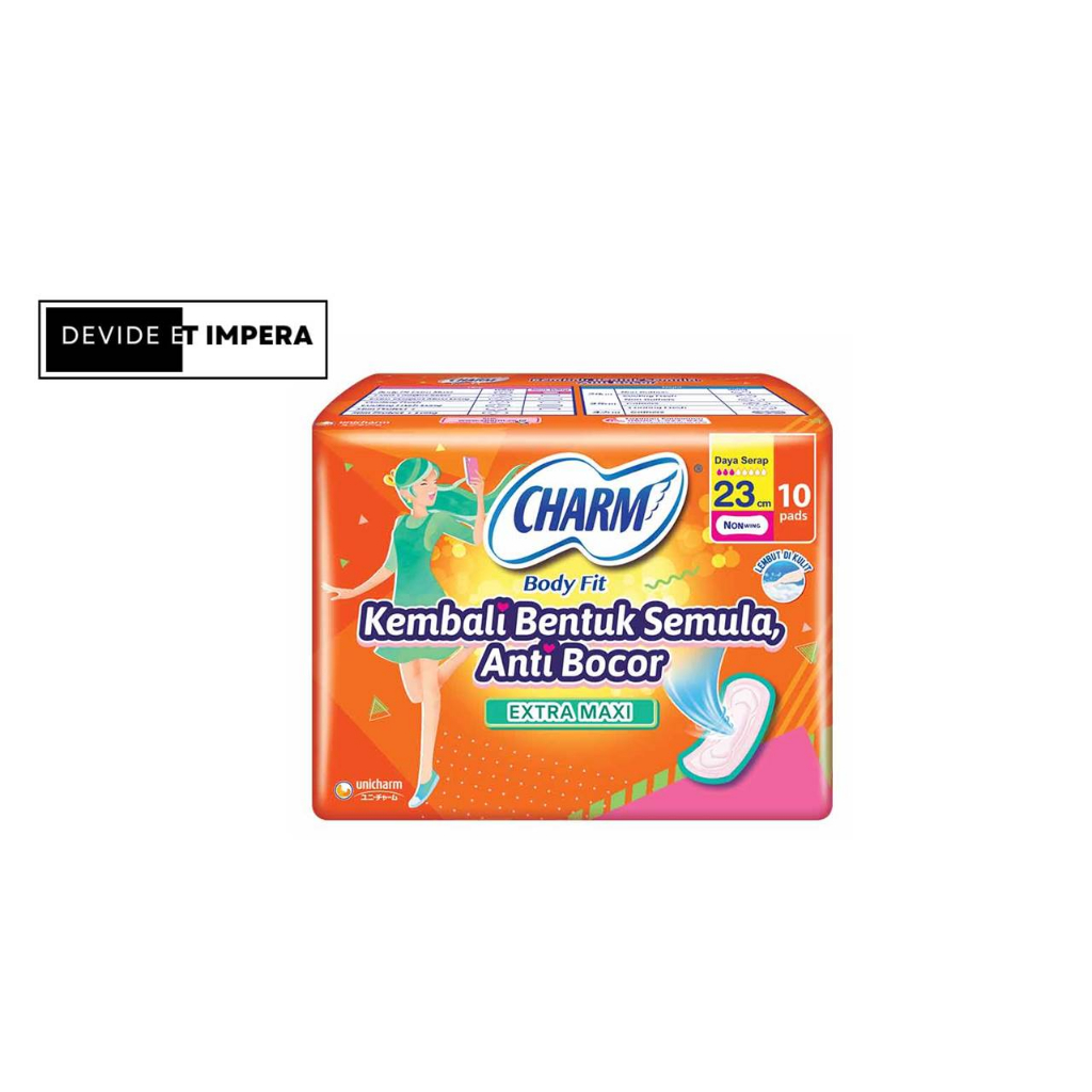 Jual Charm Body Fit Extra Maxi NON WING isi 10 pads | Shopee Indonesia