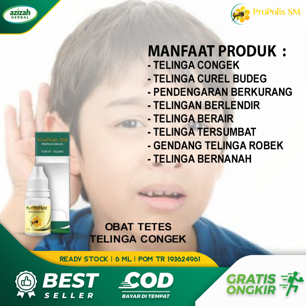 Jual Obat Tetes Telinga Congek Menahun Bernanah Berlendir Bau Busuk ...