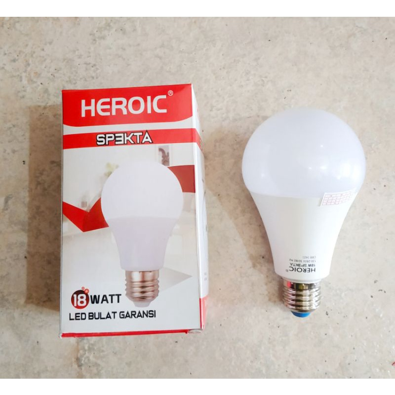 Jual Lampu LED Putih Heroic Spekta Bulb 14 watt 16 watt 18 watt 25 watt 35 watt / Heroic lampu ...