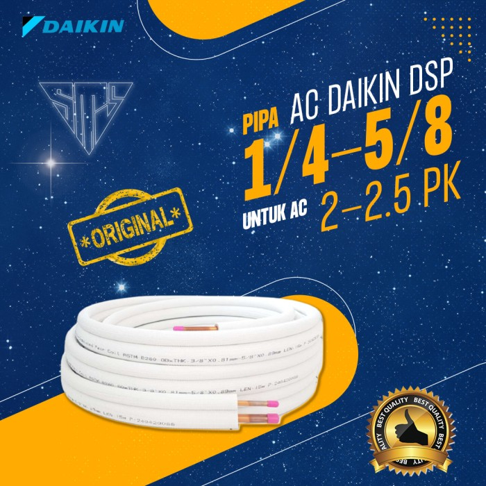 Jual PIPA AC DAIKIN DSP 1/4 -5/8 untuk AC 2 - 2.5 PK Per Roll FREON ...