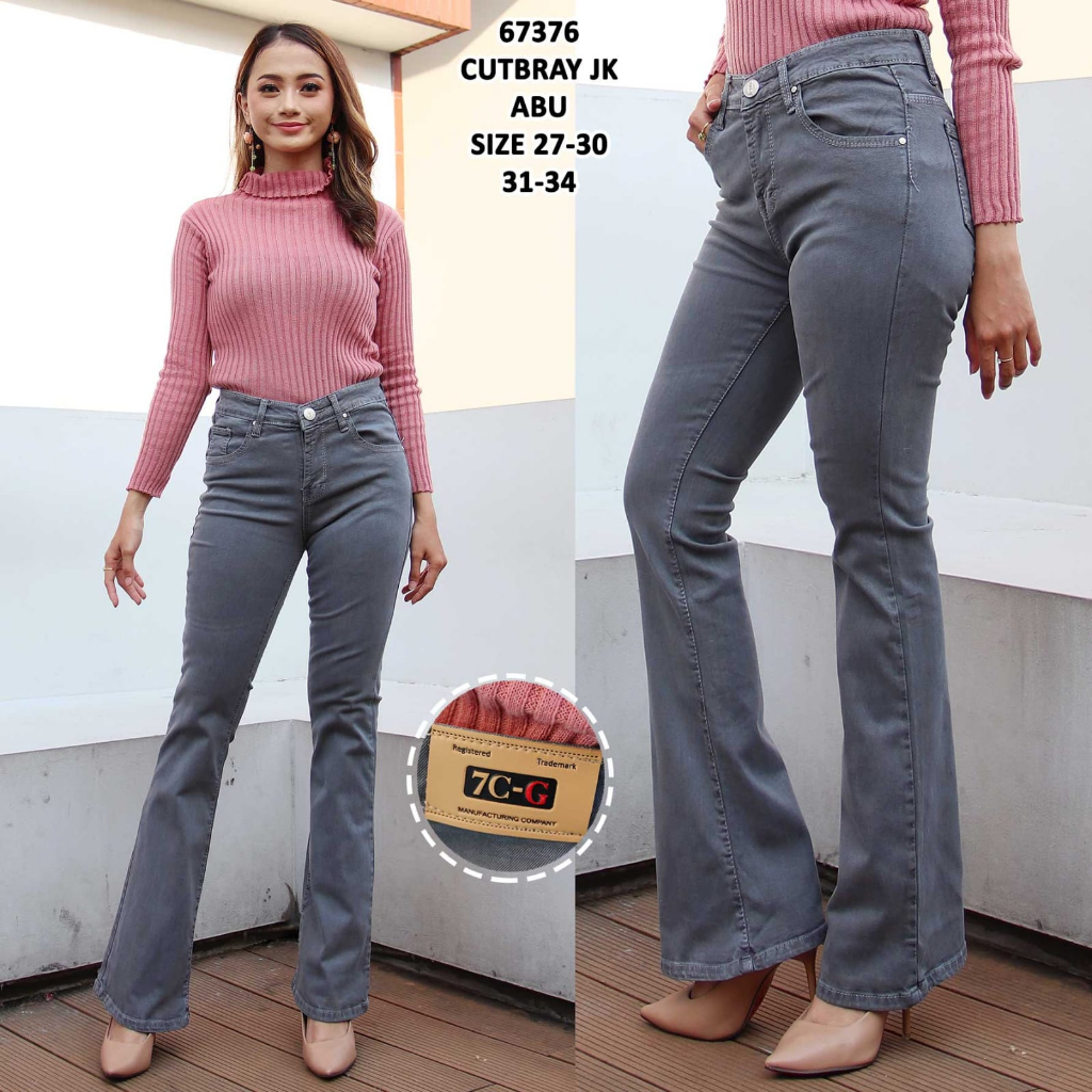 Jual 7C-G CUTBRAY JEANS PREMIUM / BOOTCUT JEANS / CELANA JEANS WANITA ...