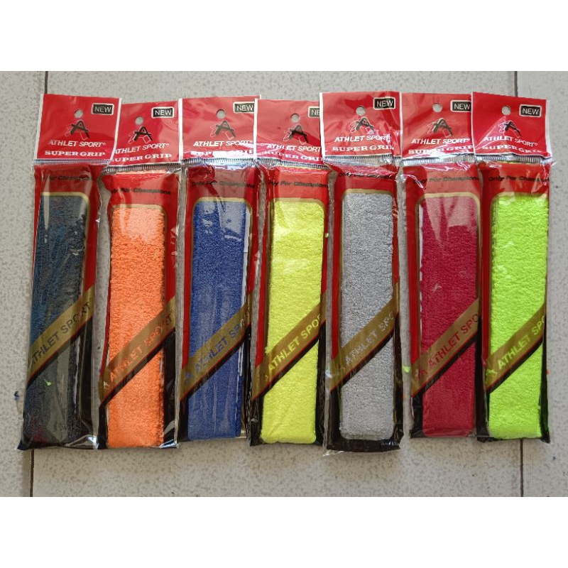 Jual GRIP HANDUK RAKET BADMINTON ATHLET FIBER LEMBUT MURAH | Shopee ...