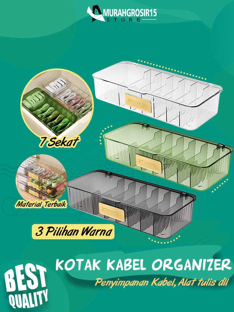 Jual Kotak Penyimpanan Kabel USB Storage Laci Aksesoris Kabel Tempat ...