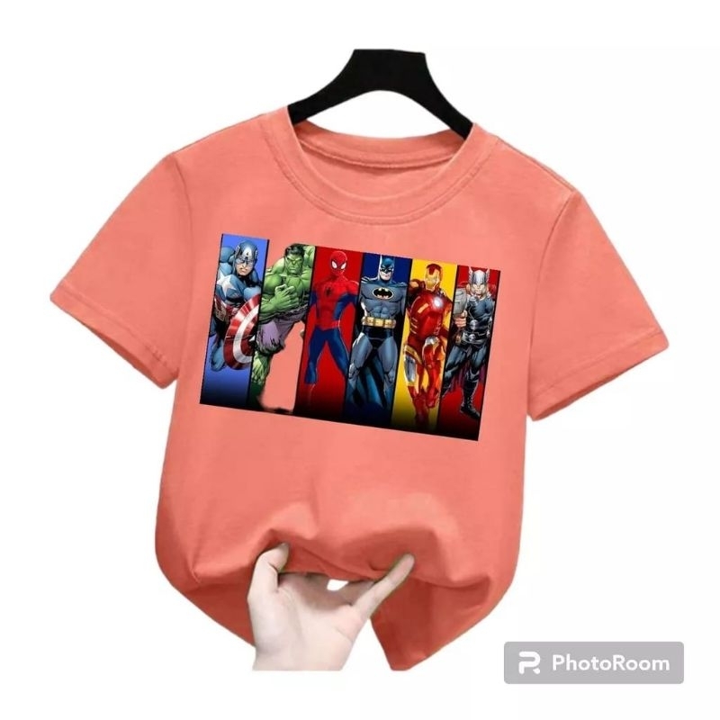 Jual kaos anak anak marvel baris dari usia 2 sampai 10 tahun | Shopee ...