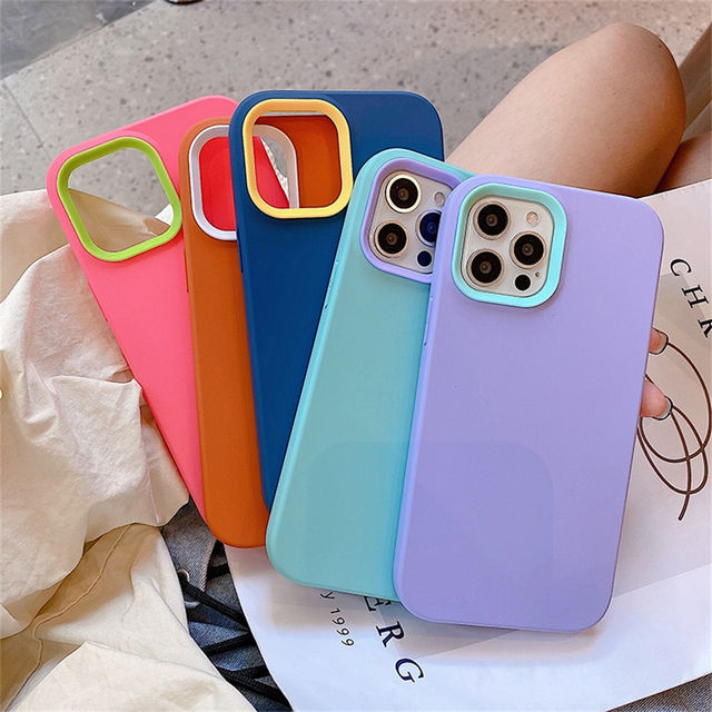 Jual [TERBARU] CASE 3IN1 PASTEL LIST WARNA SUITABLE FOR IPHONE 11 12 13 ...