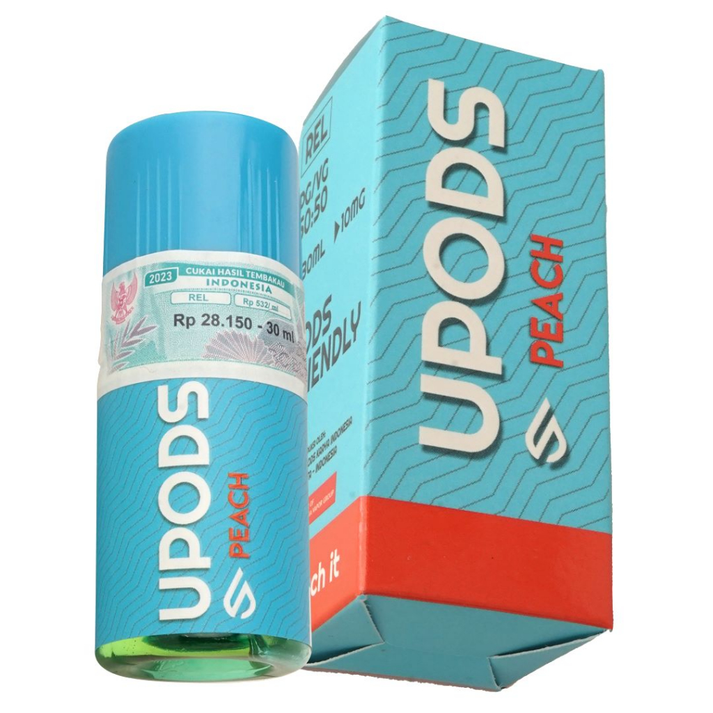 Jual Liquid Vape Vapor Upods Peach Pods Friendly 10MG 30ML By Upods ...